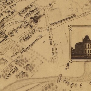 Denver Colorado 1881 Birds Eye View CO Reprint - Etsy