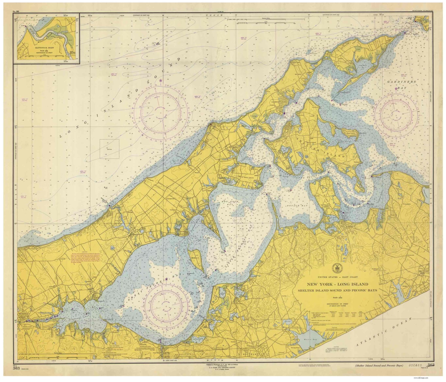 County Map Of Peconic Ny