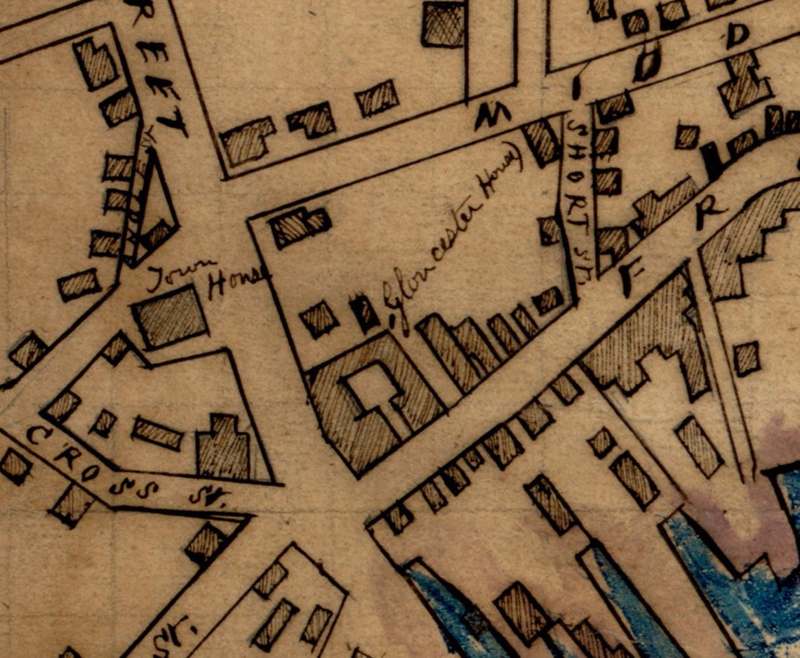 Gloucester Village 1854 Old Town Map Manuscript Reprint - Etsy