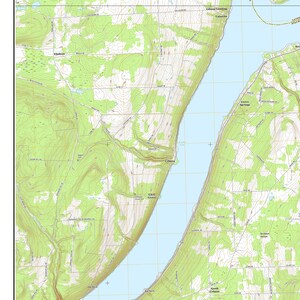 Keuka Lake - 2016 USGS Topographic Map Custom Composite Reprint New ...
