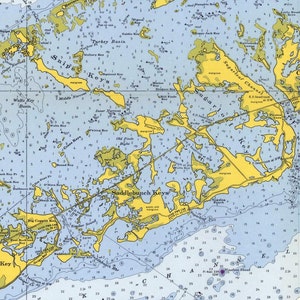 Sombrero Key to Sand Key 1958 - Nautical Map Fanny Keys Florida 80000 ...