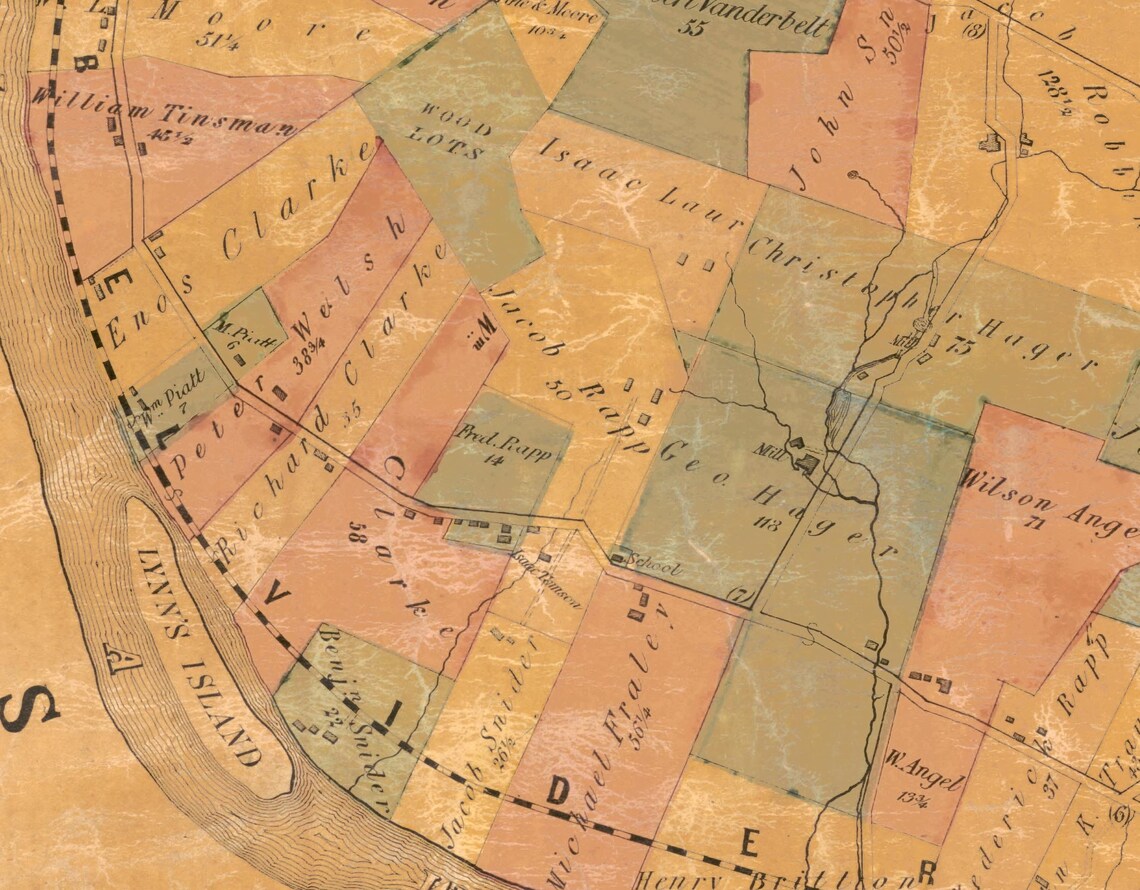 Alexandria New Jersey 1860 Old City Map Reprint - Etsy