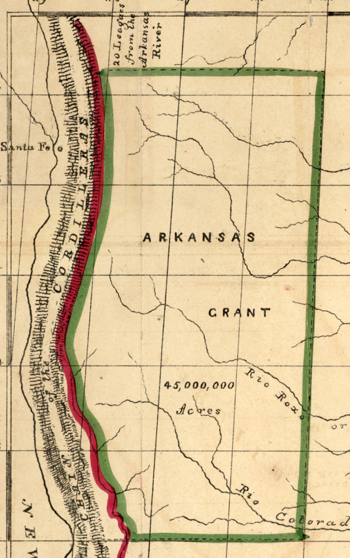 Republic of Texas 1842 State Map John Woodward Reprint | Etsy