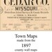 Benton 1897 Old Town Map With Homeowner Names - Jericho Springs, Sexson ...