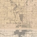 Delaware County Iowa 1882 Old Wall Map With Landowner Names Farm Lines ...