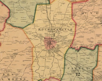 Christian County Map - Etsy