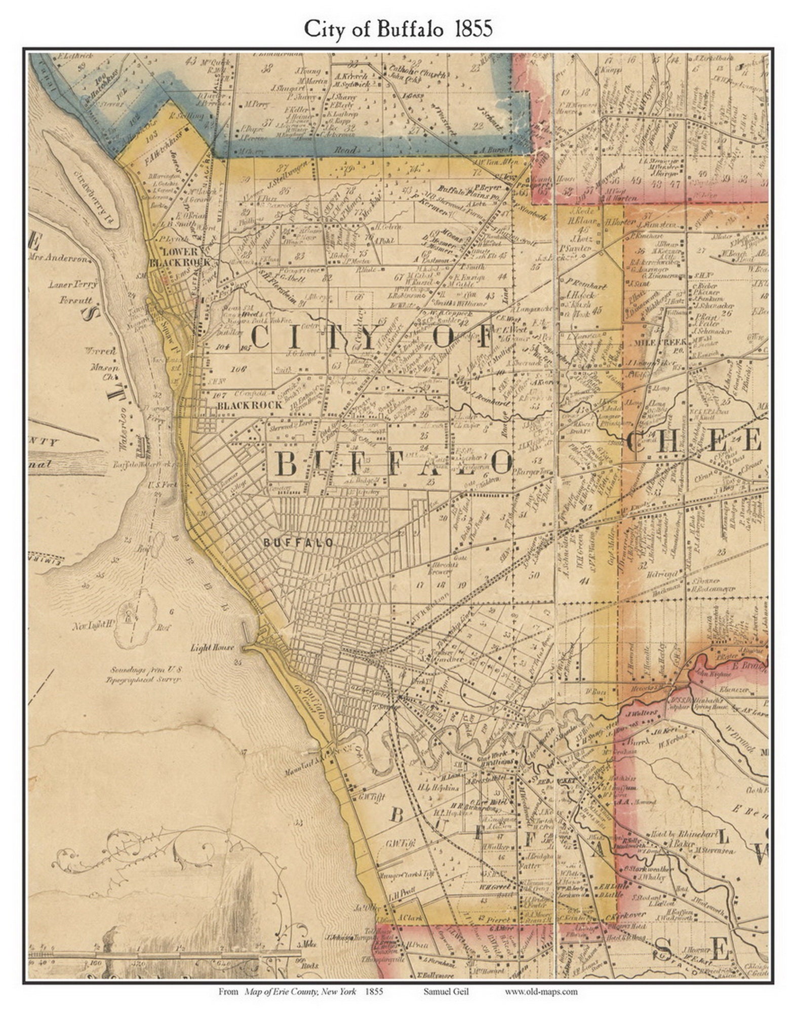 Buffalo Nys County Map