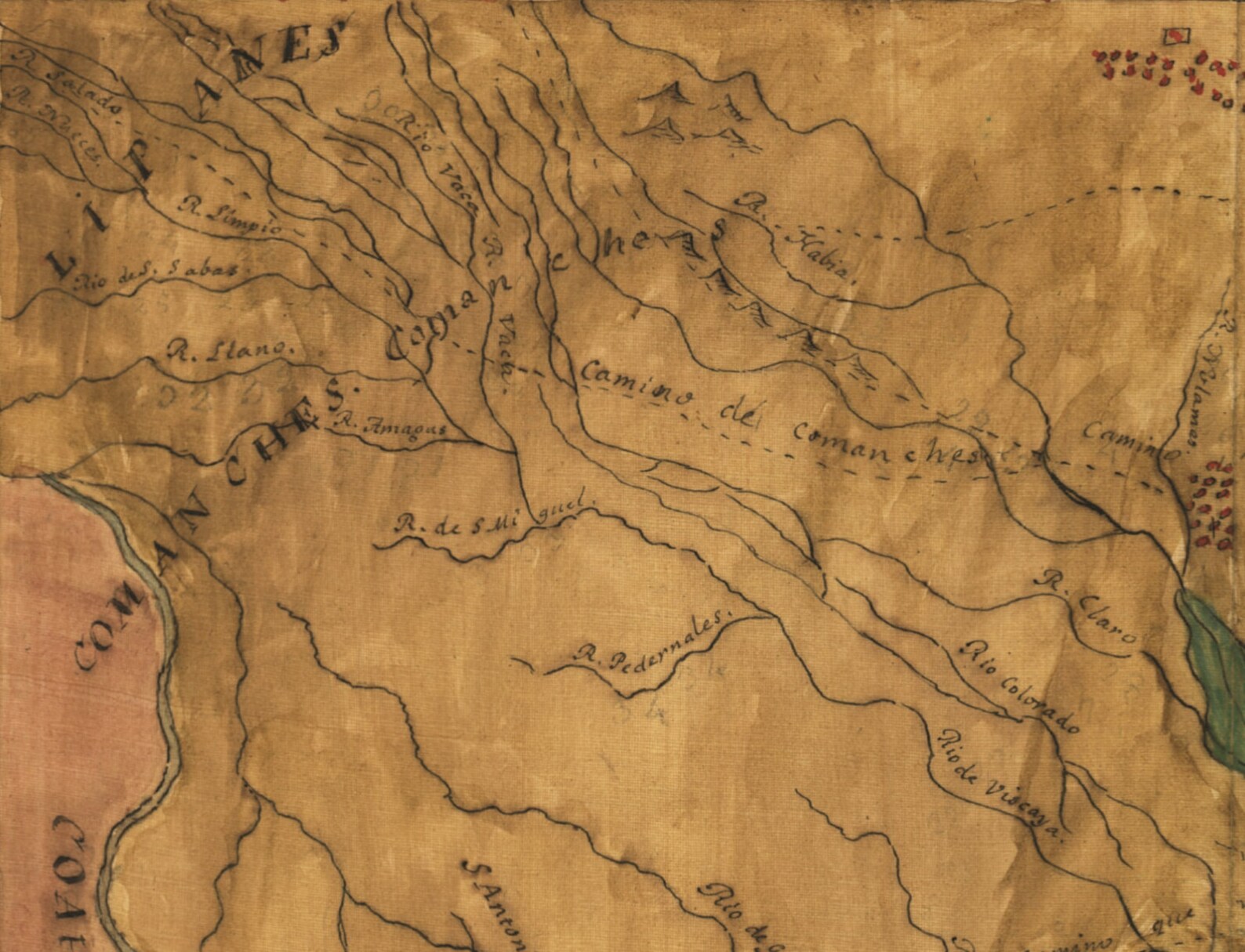Texas 1822 State Map Stephen Austin Spanish Mexico | Etsy