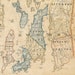Rhode Island 1831 Map With Early Placenames - by J. Stevens Old Map ...