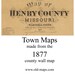 Springfield 1877 Old Town Map With Homeowner Names - Missouri - Reprint ...