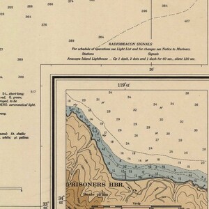 Anacapa Passage 1946 Nautical Map - PC Harbors 5114 Reprint California ...