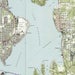 Lake Washington Ca. 1949 USGS Old Topographic Map Custom Composite ...