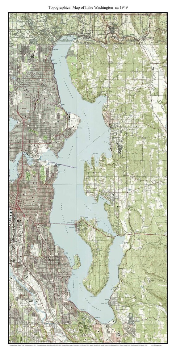 Lake Washington Map USACE Seattle District Water Management