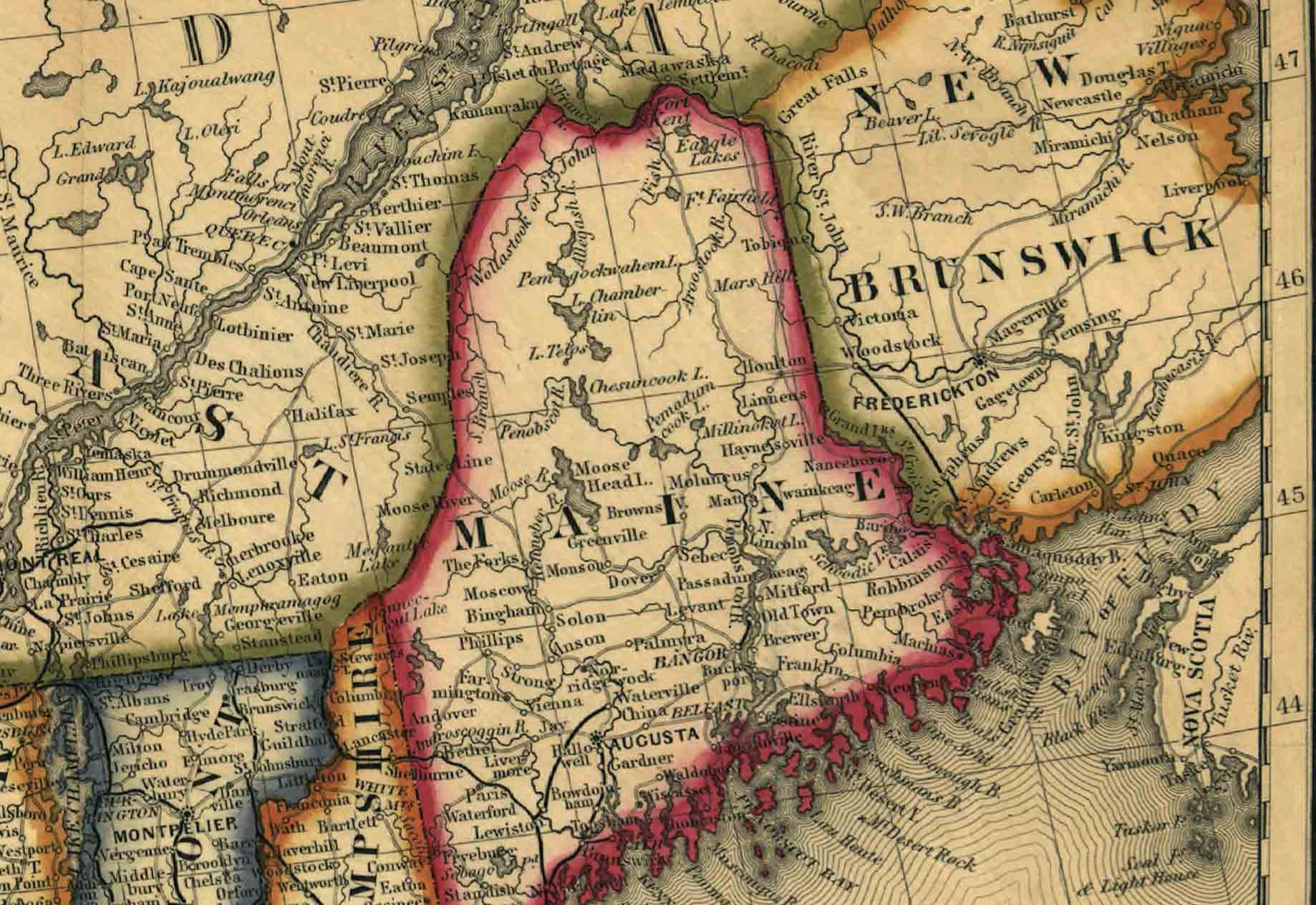 The United States of America 1851 Railroads Map USA Map RR - Etsy