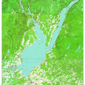 Great Sacandaga Lake 1963 USGS Old Topo Map - Reprint - Custom ...