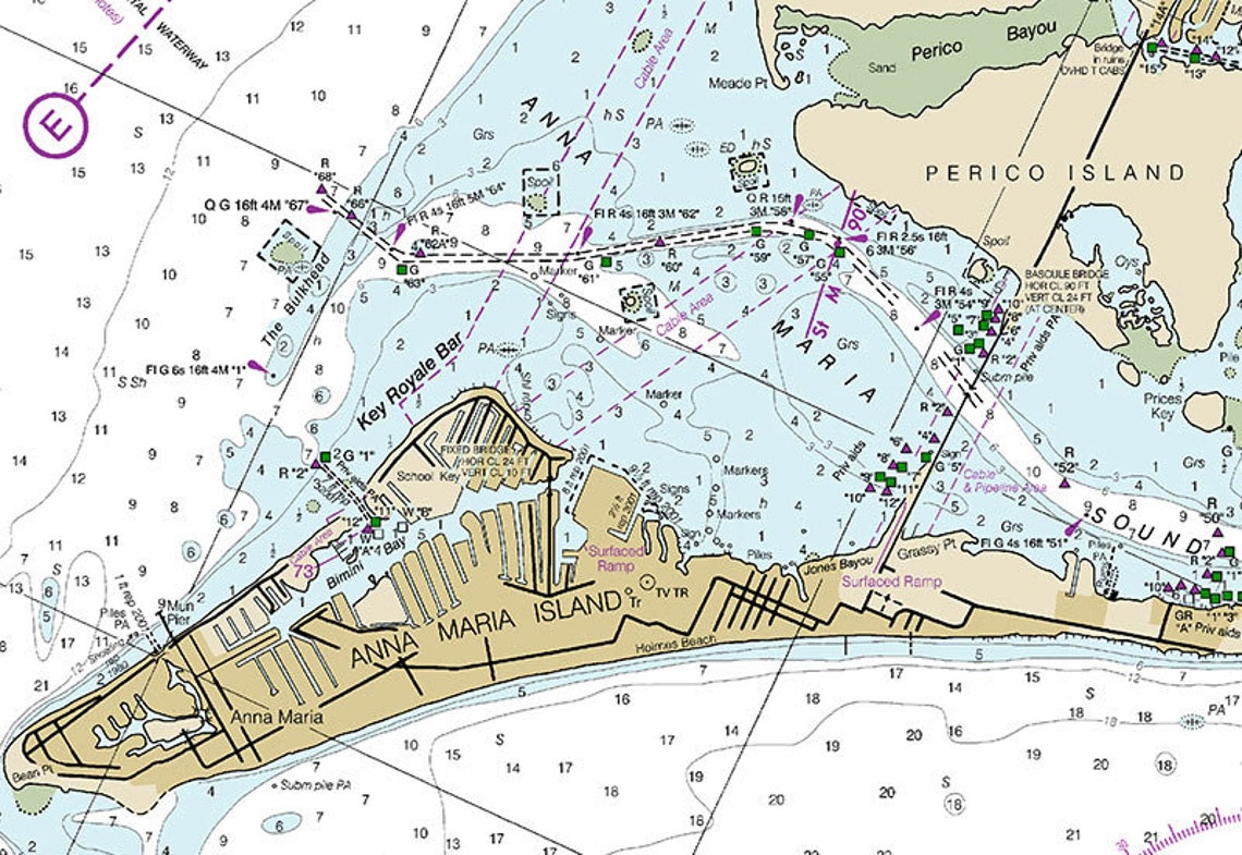 Charlotte Harbor Tampa Bay 2014 Map Nautical Chart Reprint | Etsy