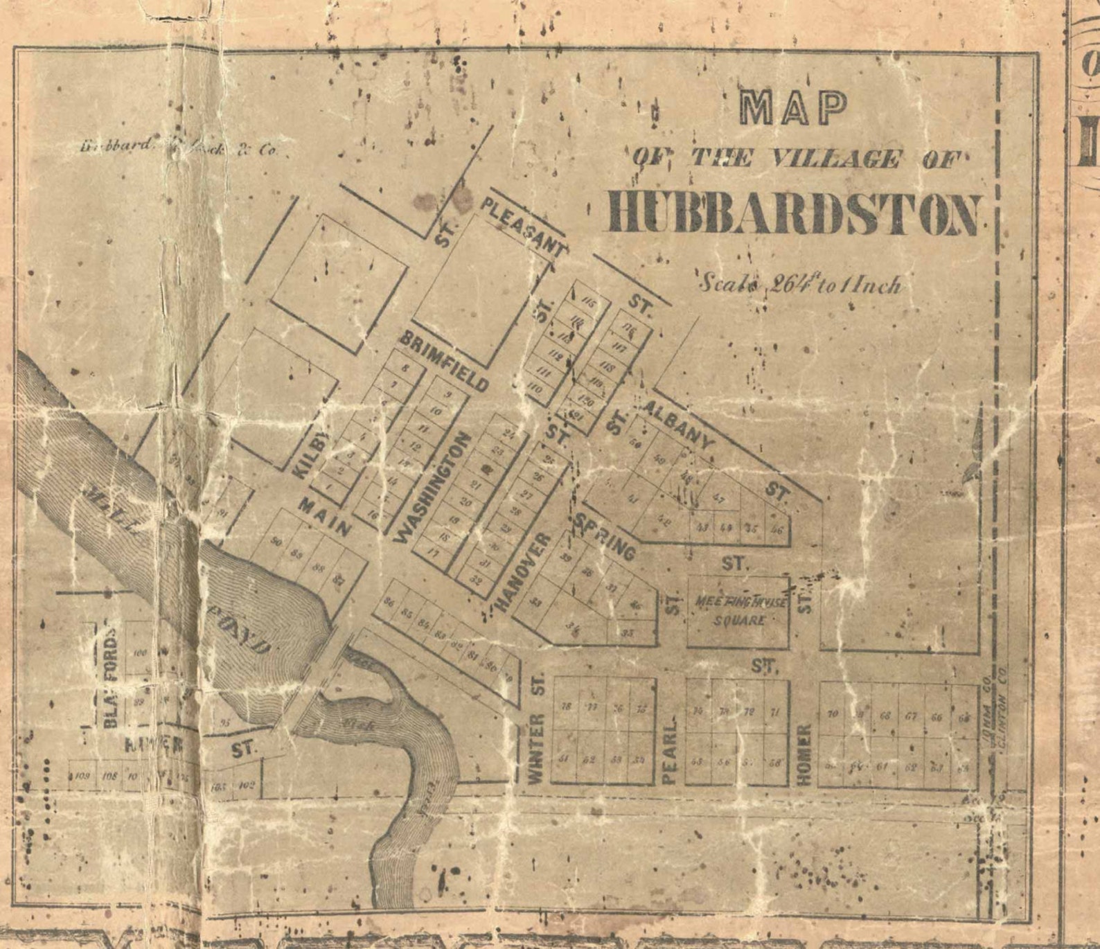 Ionia County Michigan 1861 - Old Wall Map Reprint With Homeowner Names ...