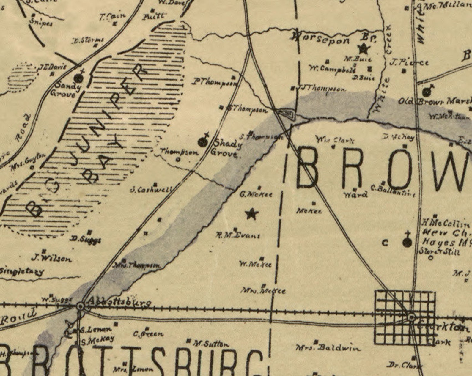 Bladen County North Carolina 1885 Old Wall Map With - Etsy
