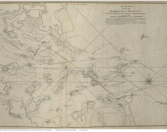 Colonial Massachusetts Map - Etsy