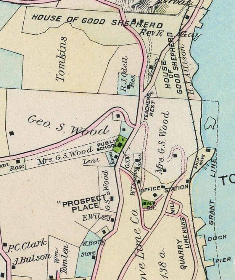 Peekskill & Bear Mountain Park 1891 Map Custom Reprint | Etsy