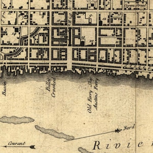 Philadelphia 1776 - Old Map Reprint - Easburn (text in French ...