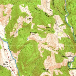 Colrain 1961 Old Topo Map Custom USGS Reprint Massachusetts FRCO - Etsy