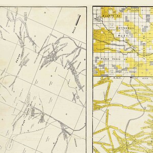 Gilpin County Colorado 1896 - Old Wall Map Reprint With Mining Claims ...