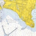 Point Judith Harbor RI 1968 Nautical Map by the USCGS Reprint Harbors ...