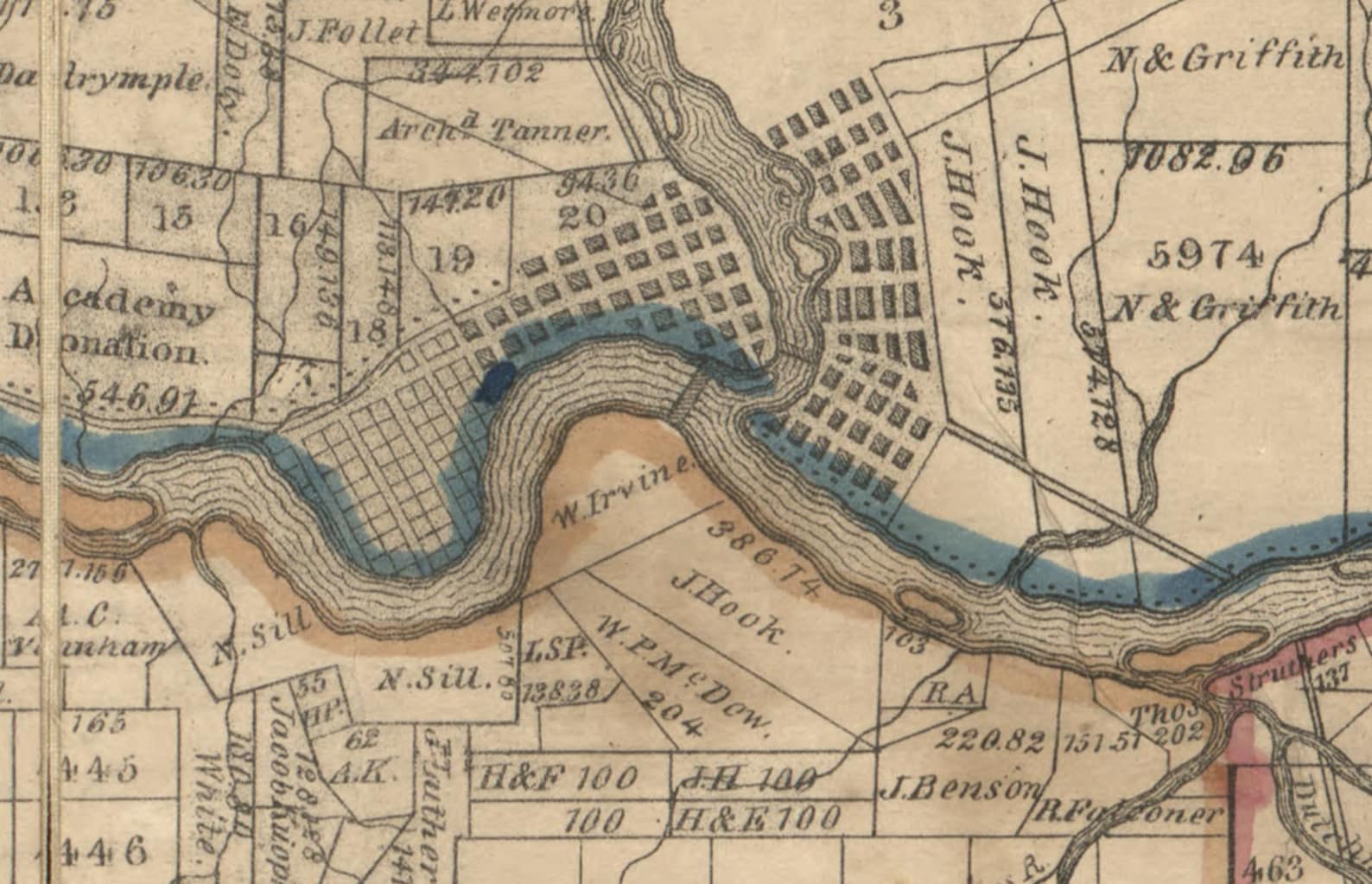 Warren County PA 1838 Old Map Genealogy Reprint | Etsy
