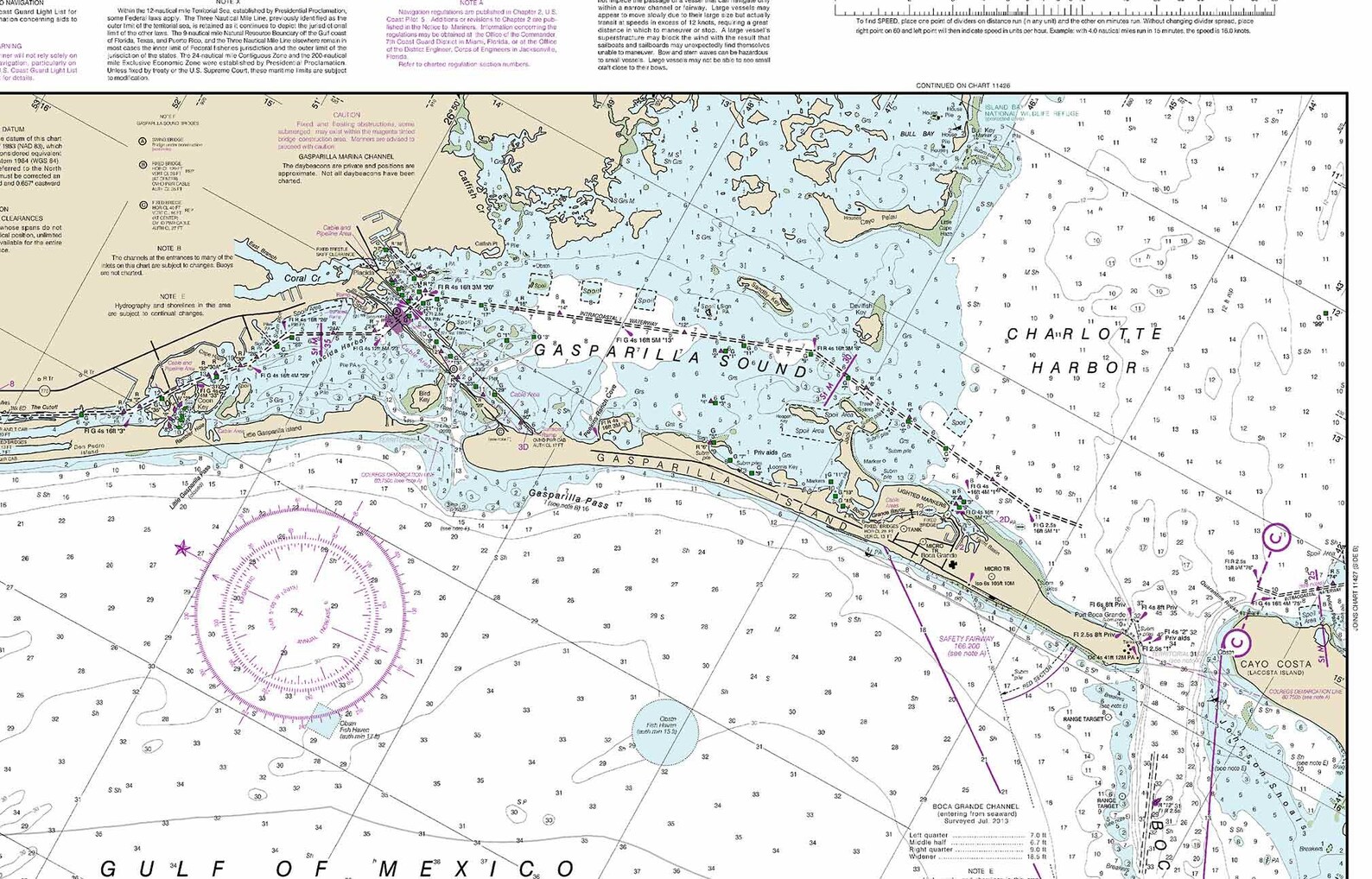 Charlotte Harbor Tampa Bay 2014 Map Nautical Chart Reprint | Etsy