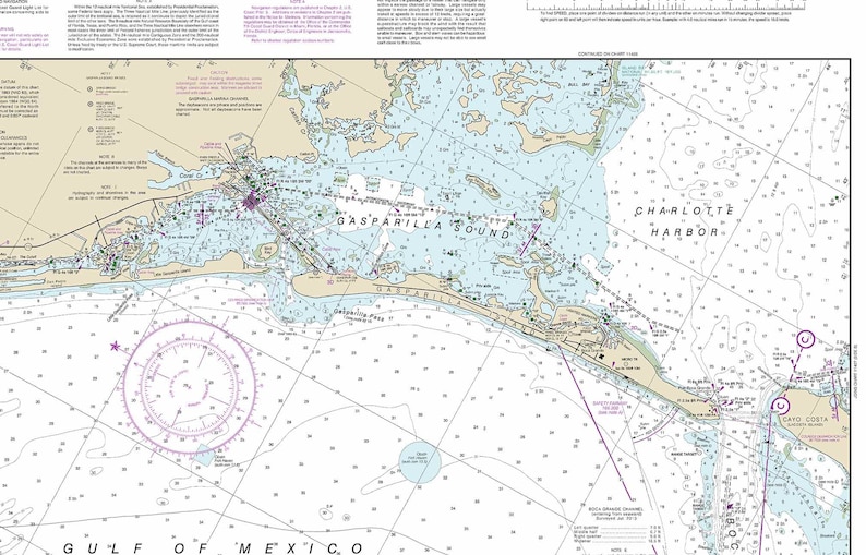 Charlotte Harbor Tampa Bay 2014 Map Nautical Chart Reprint - Etsy