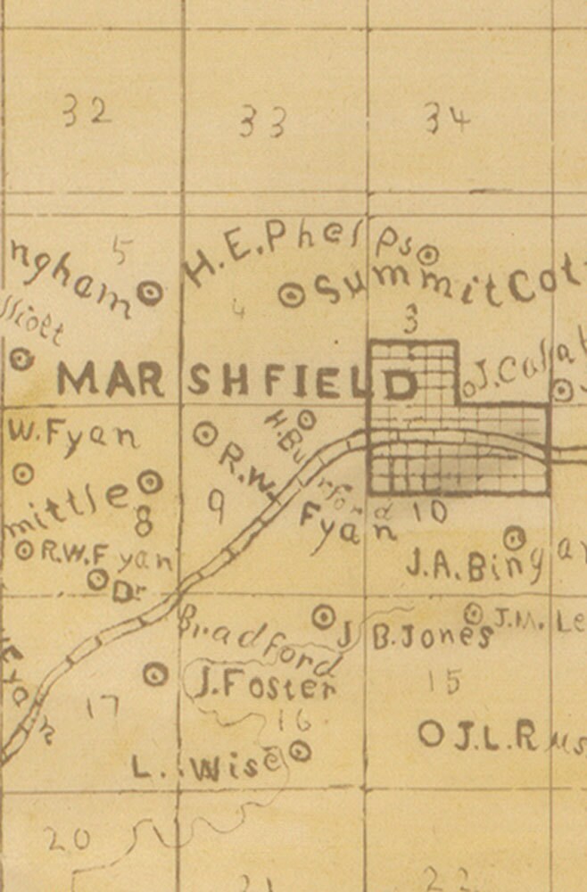 Webster County Missouri 1877 - Old Wall Map With Homeowner Names ...