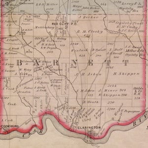 Forest County Pennsylvania 1881 - Old Wall Map With Homeowner Names ...