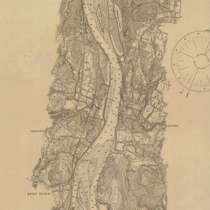 Deep River to Higganum - 1900 Connecticut River - Nautical Map - East ...