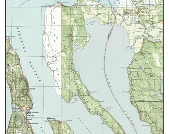 Camano Island Map - Etsy