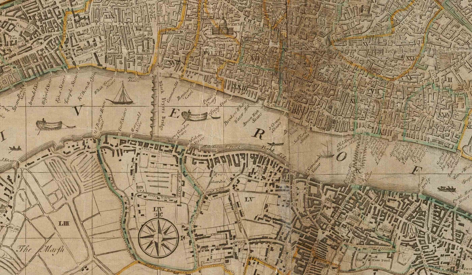 London England 1782 Old Map Reprint - Etsy