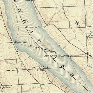 Otisco & Skaneateles Lakes - 1902 USGS Old Topographic Map Custom ...