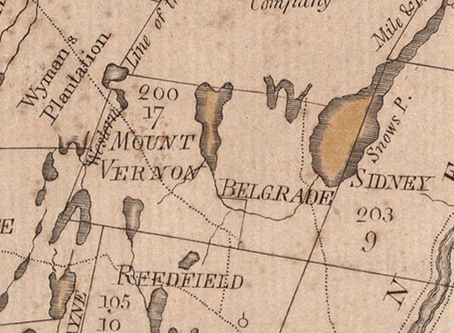 Western Maine 1802 Old Map Custom Reprint From State Map | Etsy