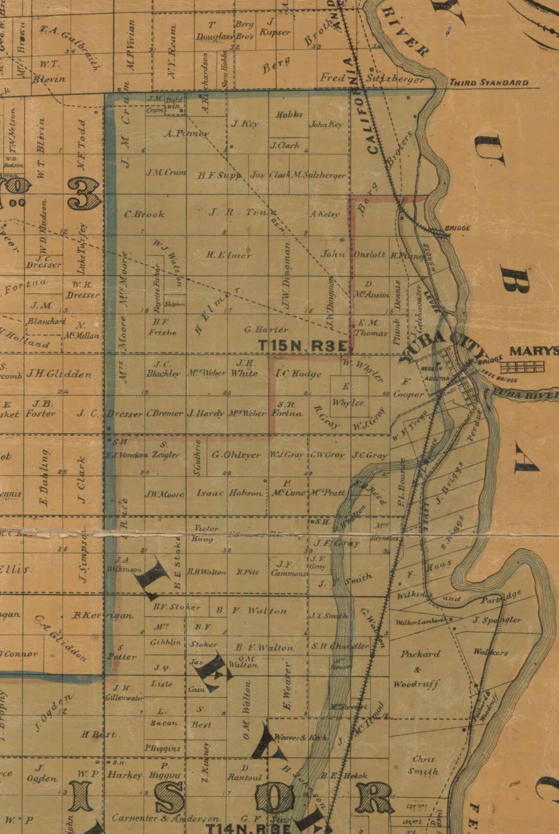 Sutter County California 1873 Old Wall Map Reprint with - Etsy.de