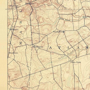 Sandy Hook 1888 Old Topo Map - Edited Reprint of the Original Quad ...