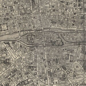 Old Map of Paris 1705 France - Center City -- Property Outlines ...