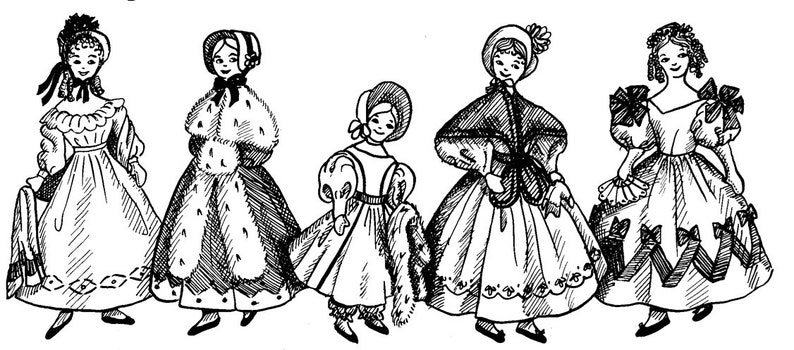 1790 1830s American Empire / Neoclassical Costume Pattern - Etsy