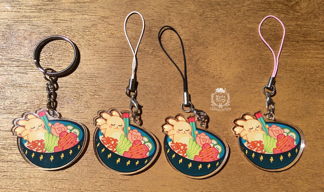 Pika Poke Bowl Charm - Etsy