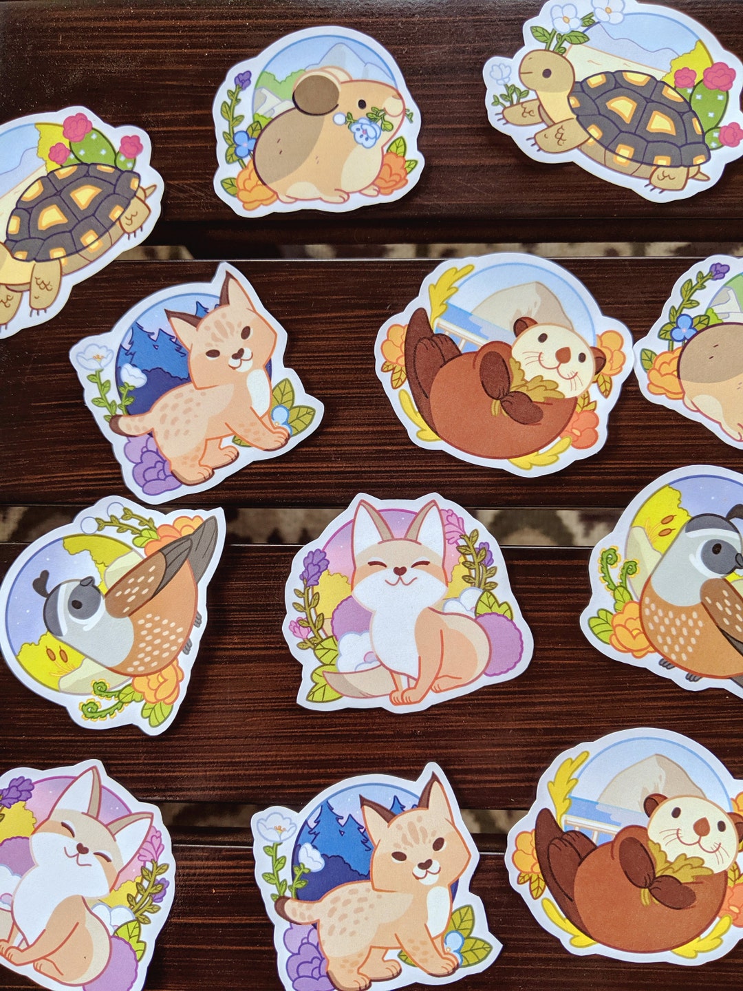 West Coast Animals Sticker Set - Etsy