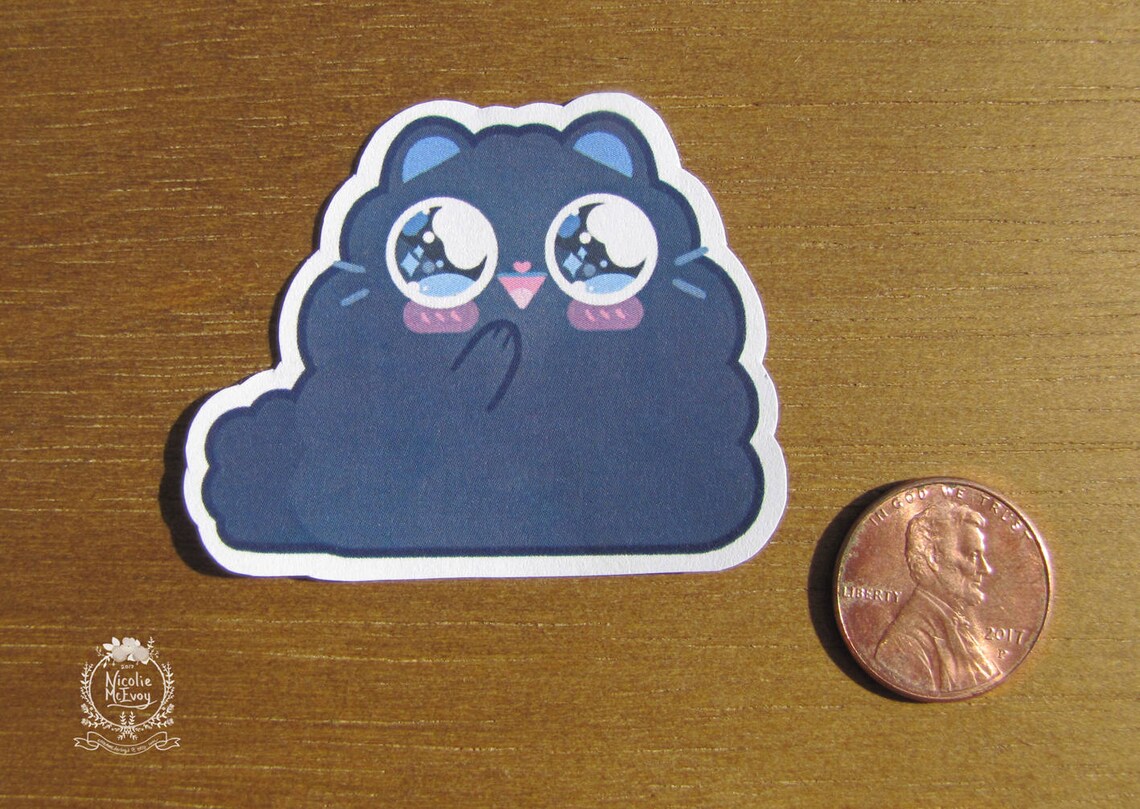 Floof Cat Sticker Set - Etsy