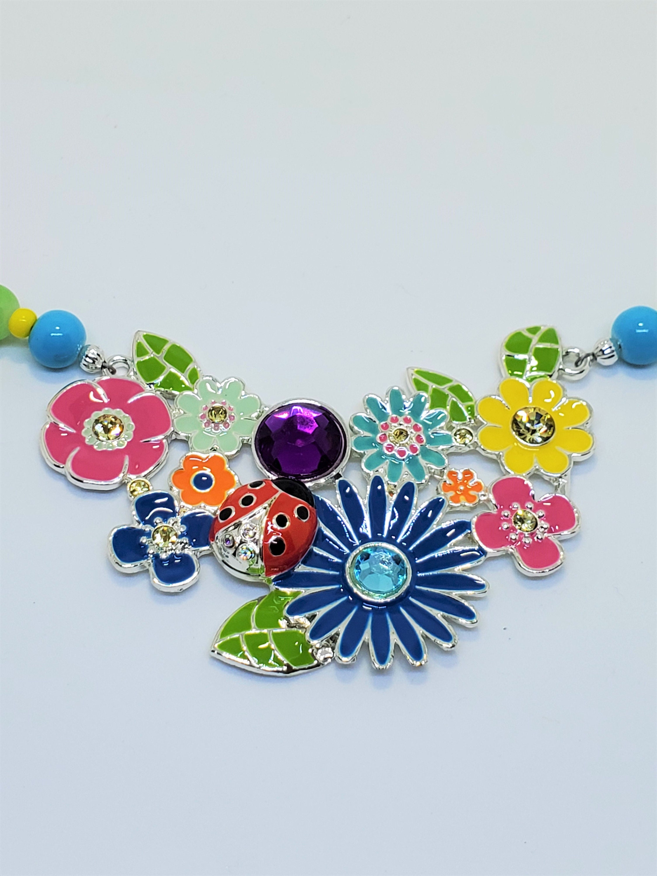 Conjunto de collares de poder de flores - Etsy España