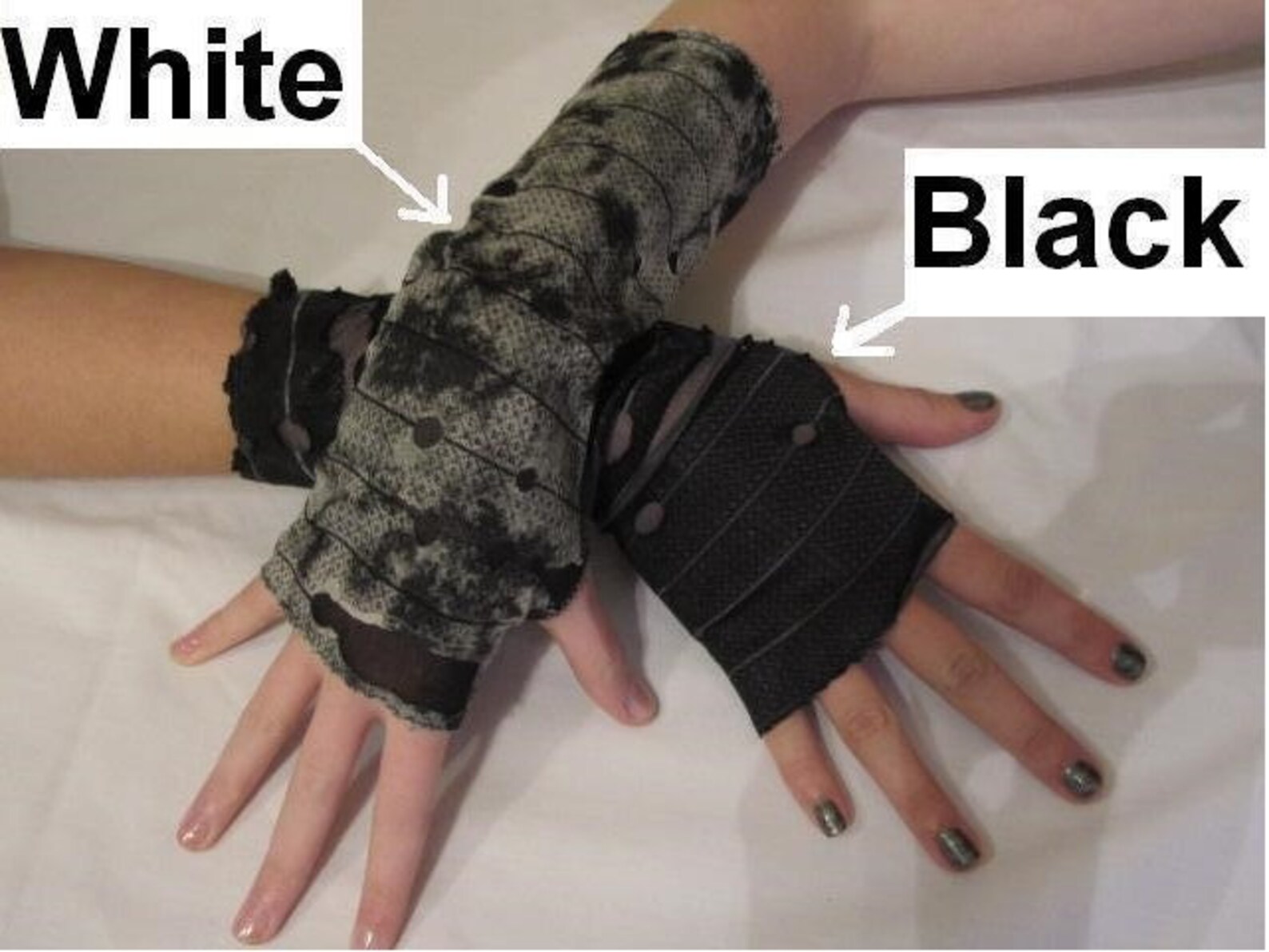 Zombie Skin Fingerless Gloves - Etsy