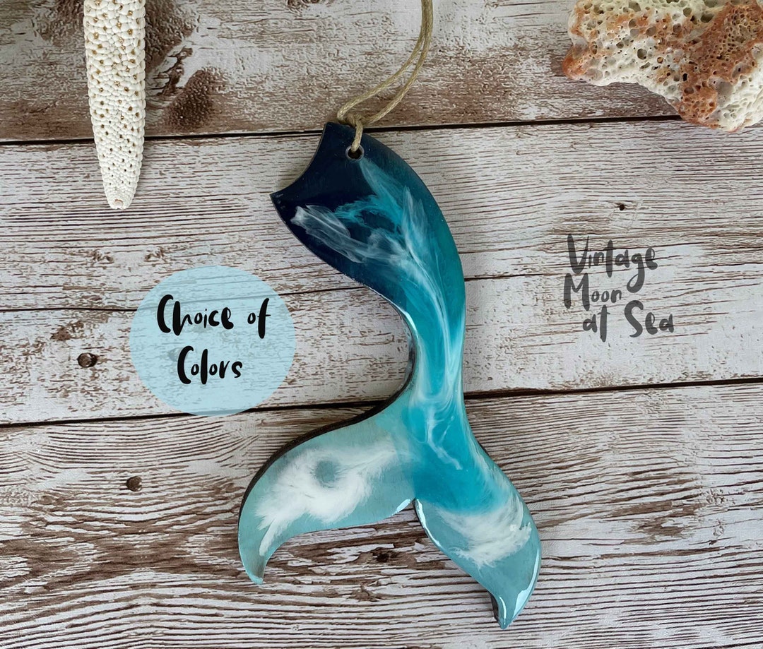 Mermaid Tail Wave Ornament Hawaii Gift Beach Art Hawaii - Etsy