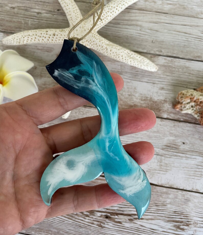 Mermaid Tail Wave Ornament Hawaii Gift Beach Art Hawaii - Etsy