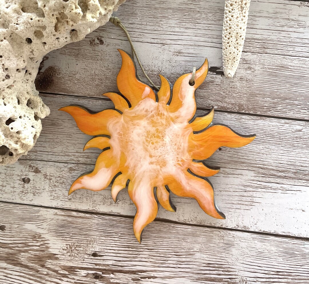 Sun Ornament, Ocean Wave, Hawaii Gift, Beach Art, Hawaii Art, Beach ...